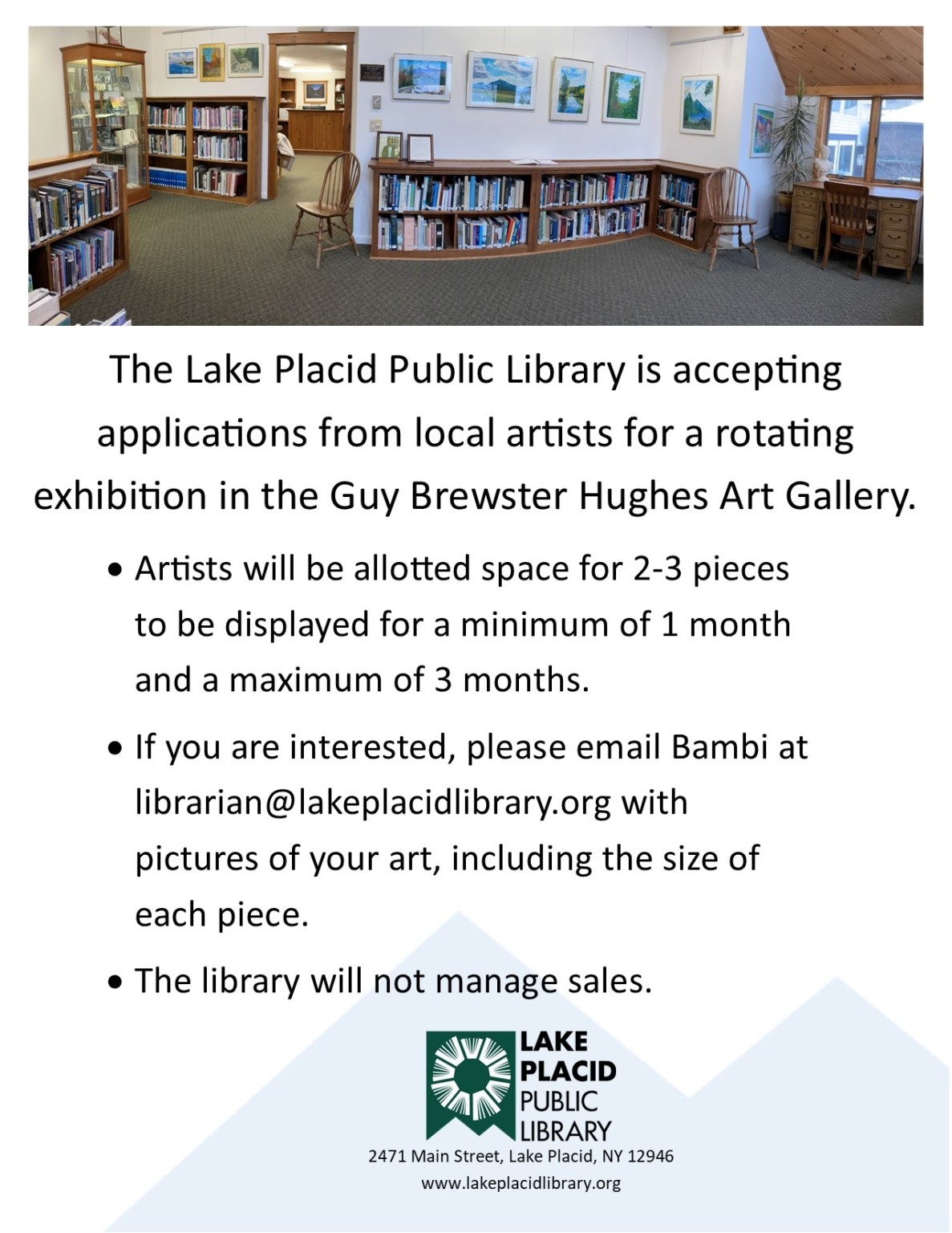 Gallery of Local Art | Lake Placid Public Library